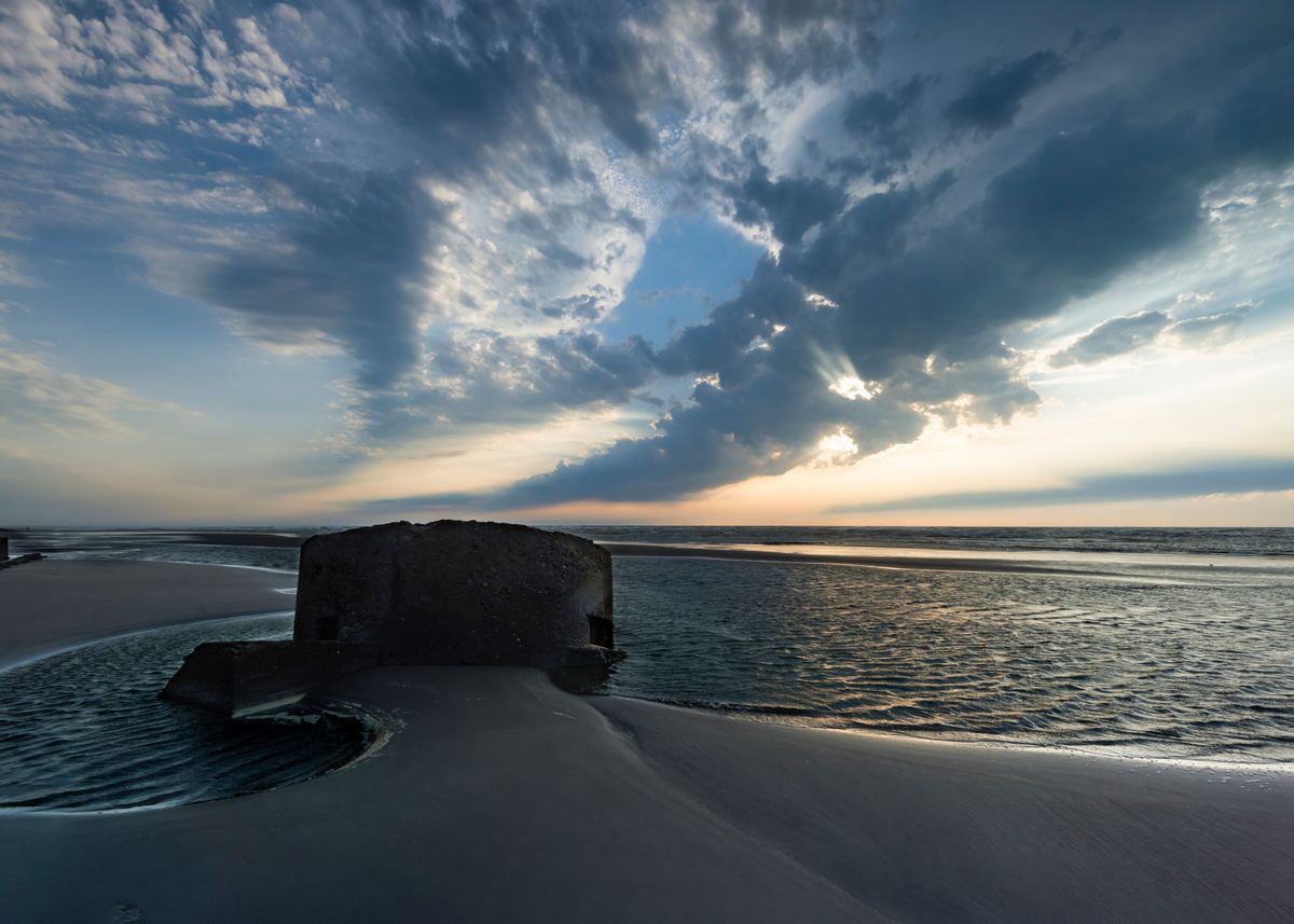 'Bunker' Poster, picture, metal print, paint by HanPing Tseng | Displate