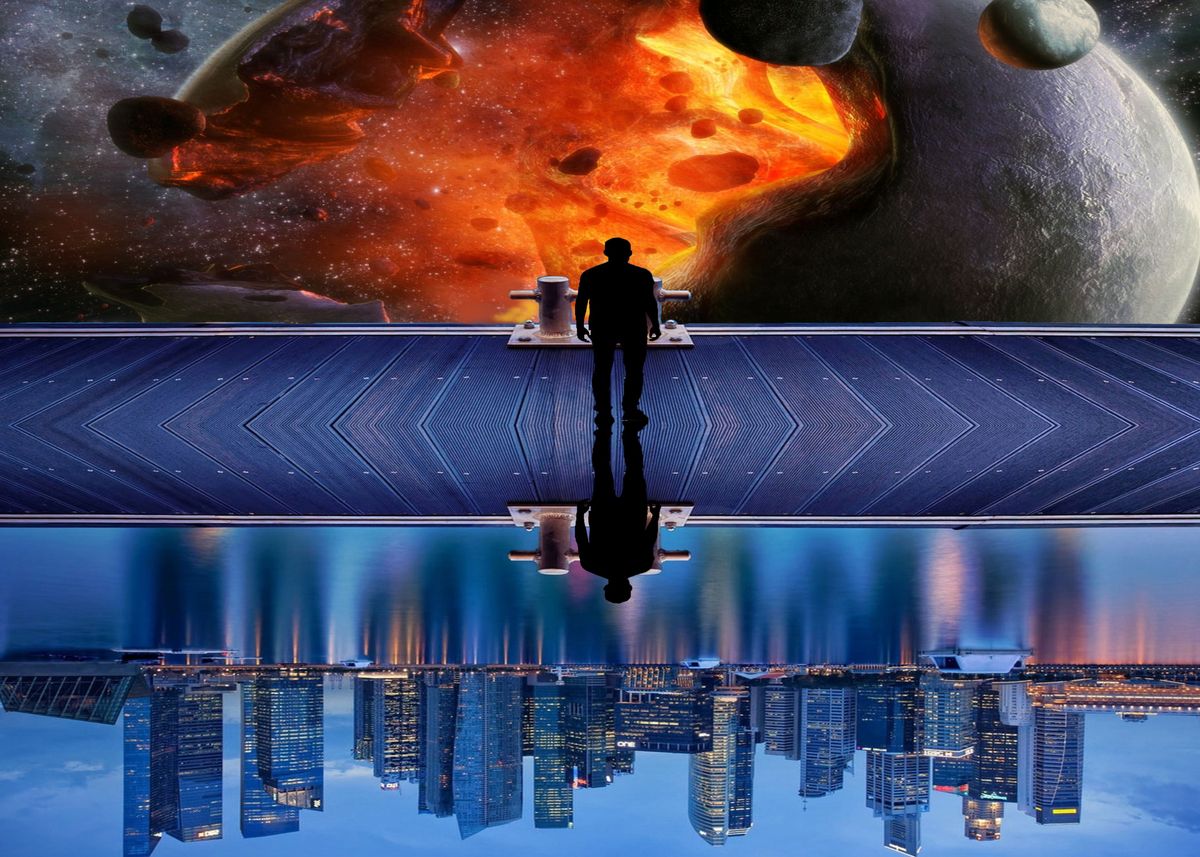 'Wondering view' Poster, picture, metal print, paint by Milos Maric ...