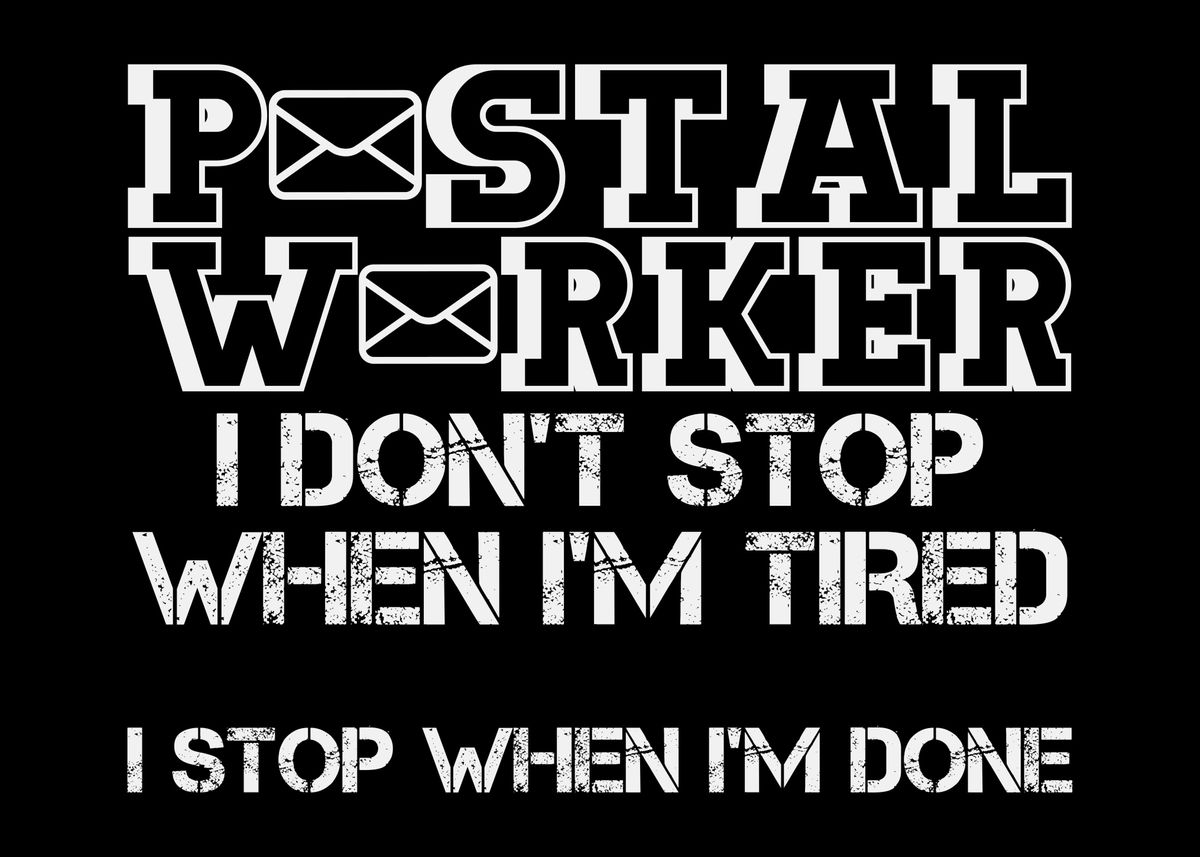 'Postal Worker Joke Mail' Poster by DesignatedDesigner | Displate