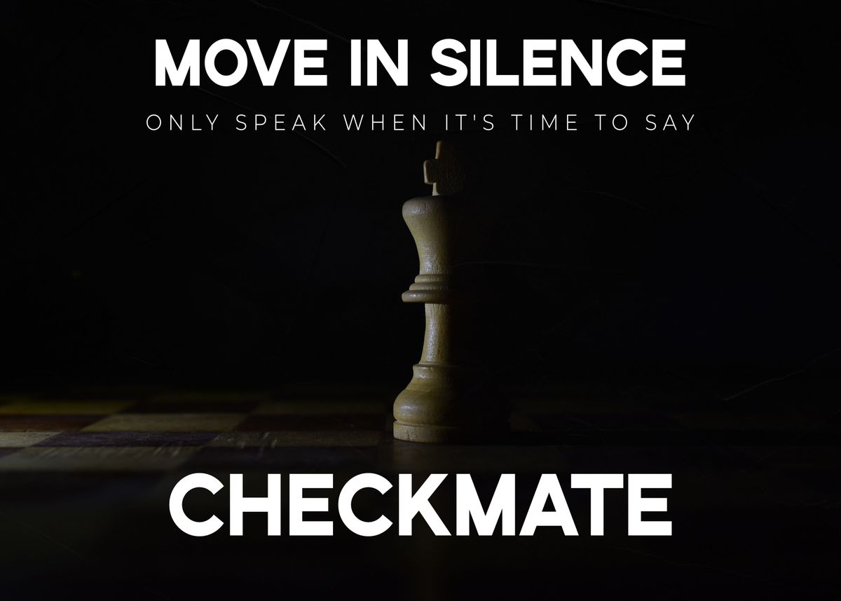 'Checkmate' Poster, picture, metal print, paint by Conceptual ...