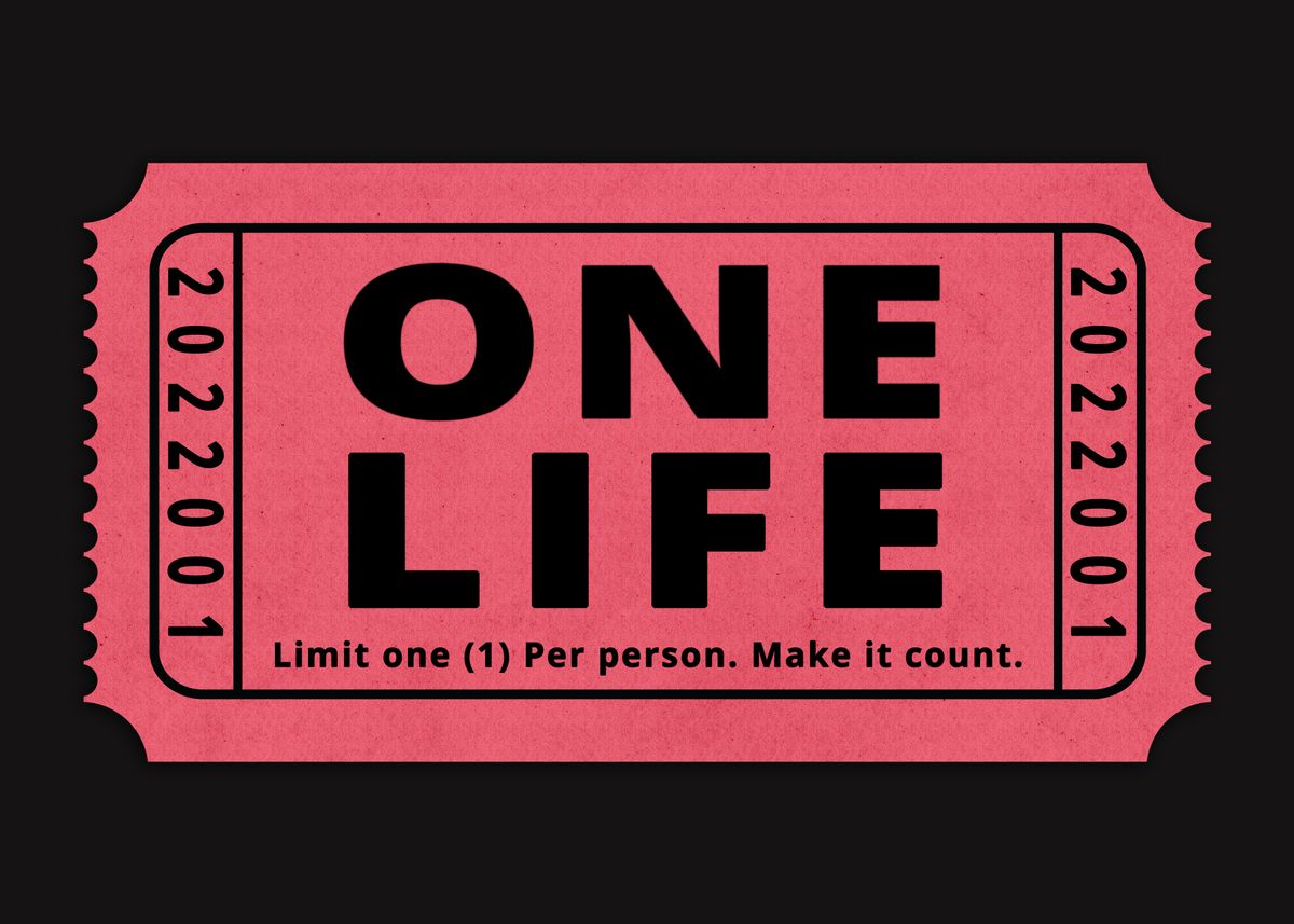 'One Life' Poster, picture, metal print, paint by Conceptual ...