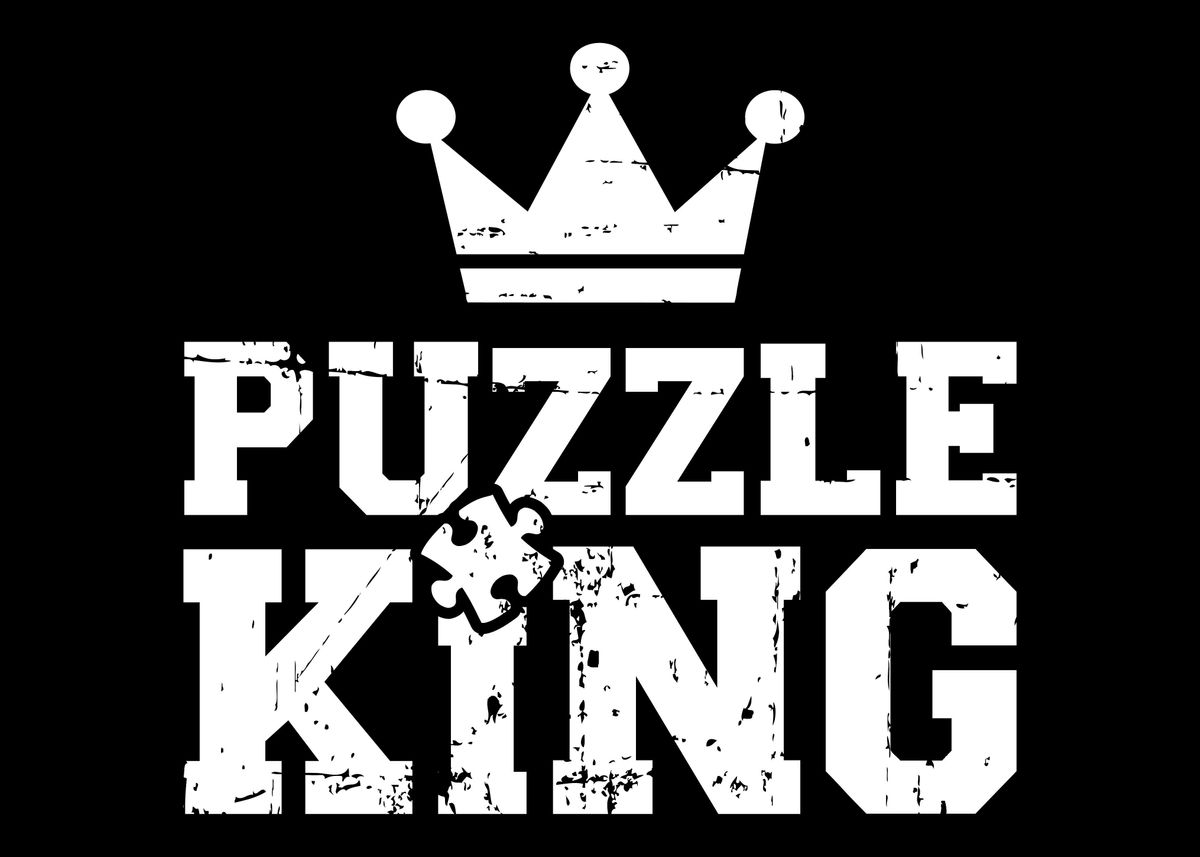 'Jigsaw puzzle king' Poster, picture, metal print, paint by Designzz ...