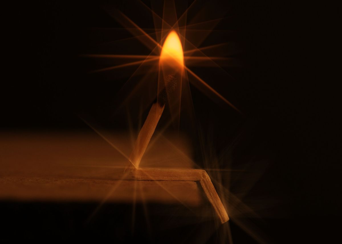 'Lucifer match' Poster, picture, metal print, paint by happyantsstudio ...