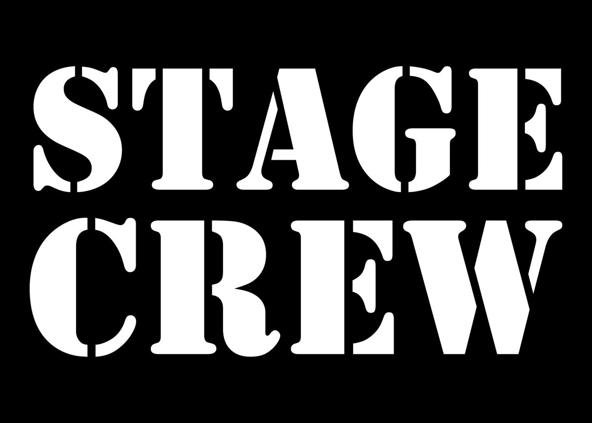 'Stage Crew' Poster, picture, metal print, paint by Designzz | Displate