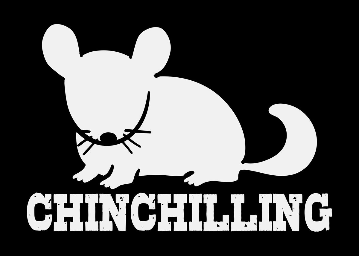 'Chinchilling Rodent' Poster, picture, metal print, paint by ...