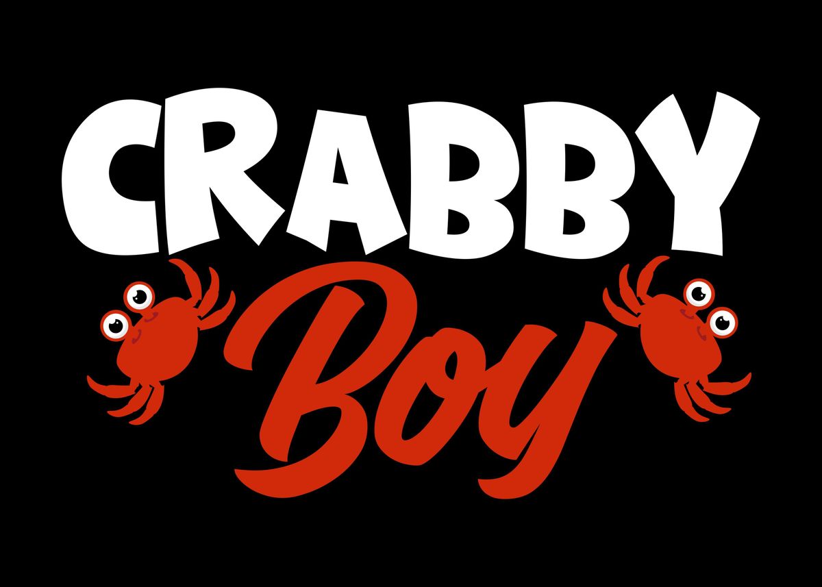 'Crabby Boy Crab Crabs' Poster, picture, metal print, paint by ...