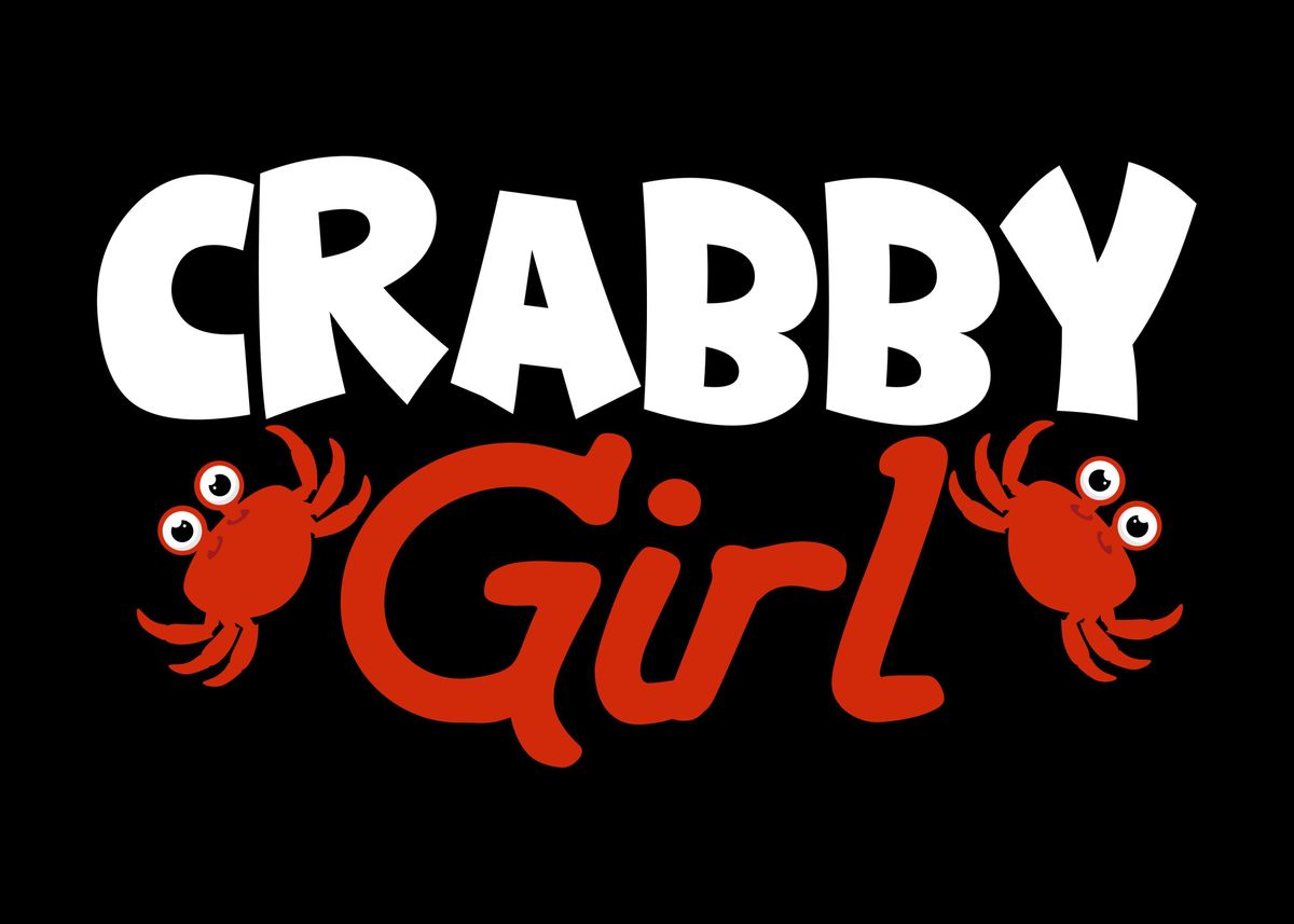 'Crabby Girl Crab Crabs' Poster, picture, metal print, paint by ...