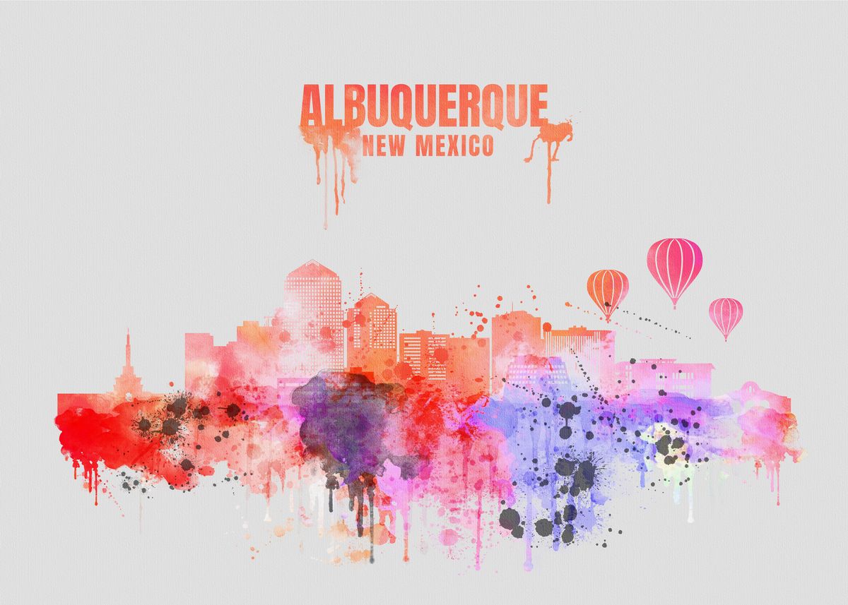 'Albuquerque Print ' Poster by Dim | Displate
