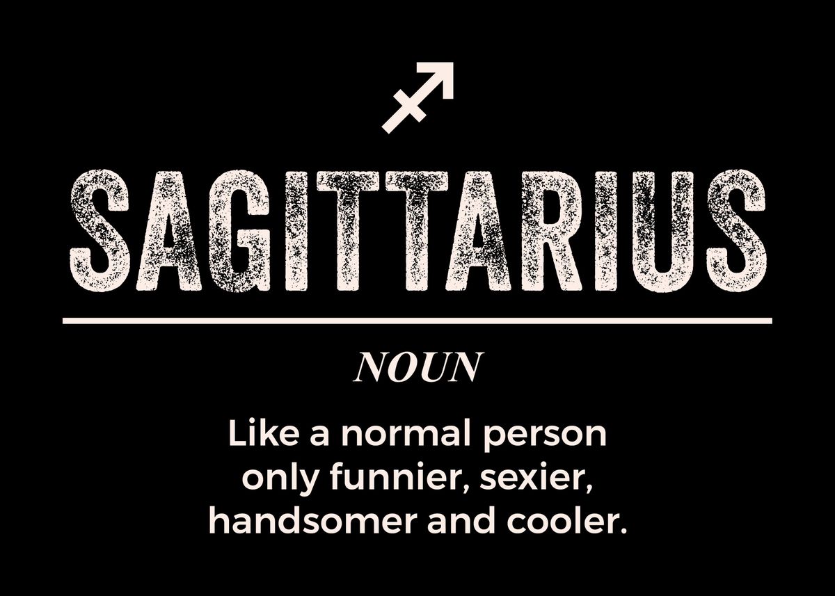 'Sagittarius Definition App' Poster, picture, metal print, paint by ...