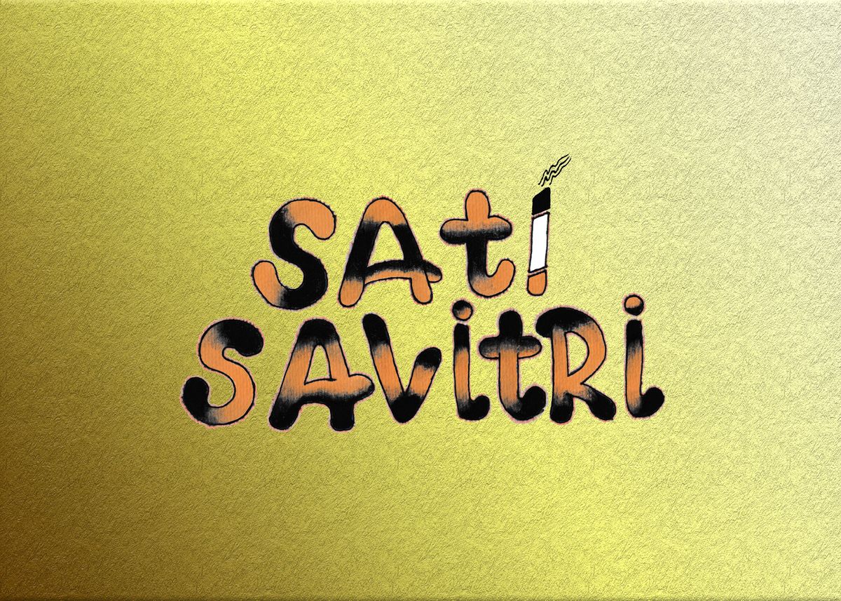 'Sati Savitri' Poster, picture, metal print, paint by Vishal Bajaj ...