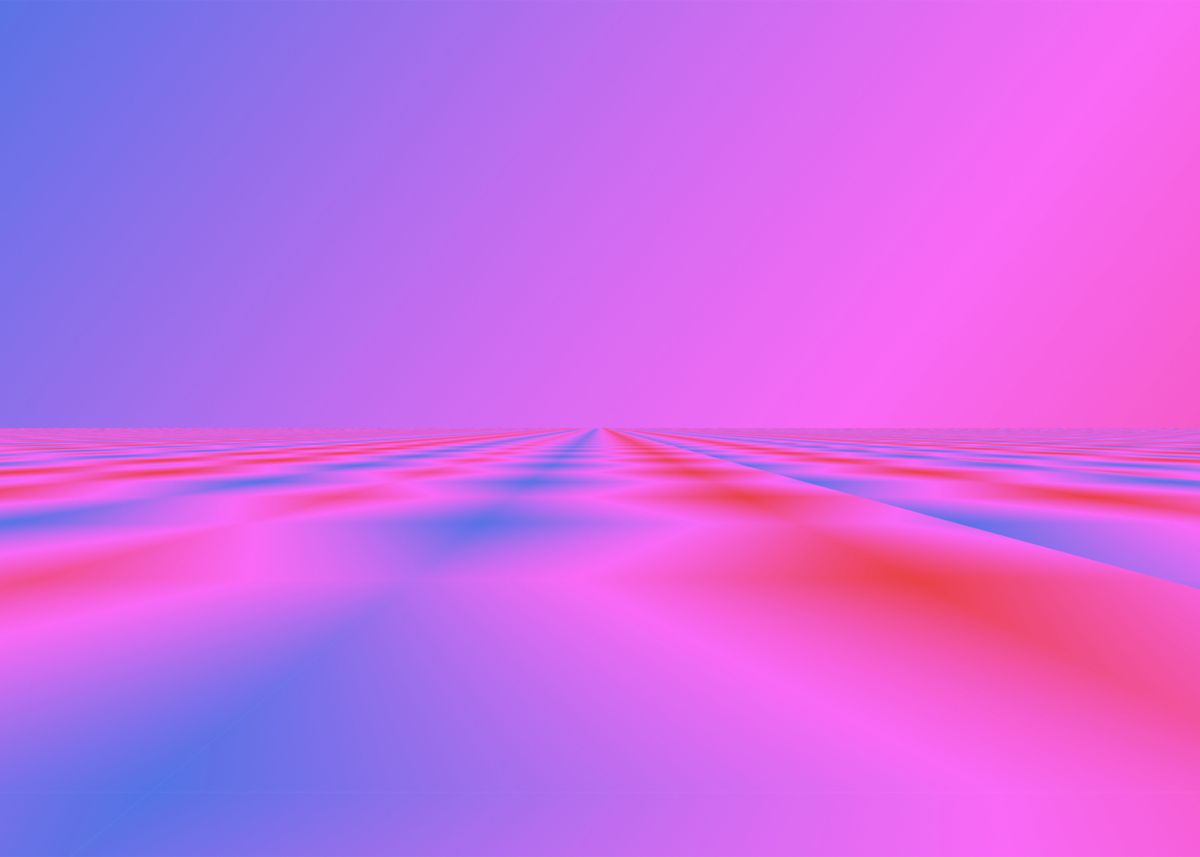 'Perspective vaporwave pink' Poster by Gianfranco Grenar | Displate