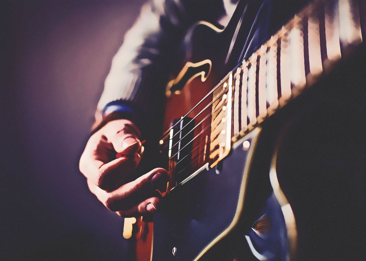 'guitar' Poster by Haruka Studio | Displate