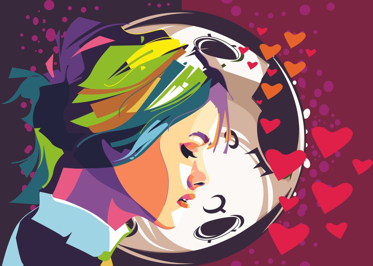'My Love Wpap' Poster by Hanabi Studio | Displate
