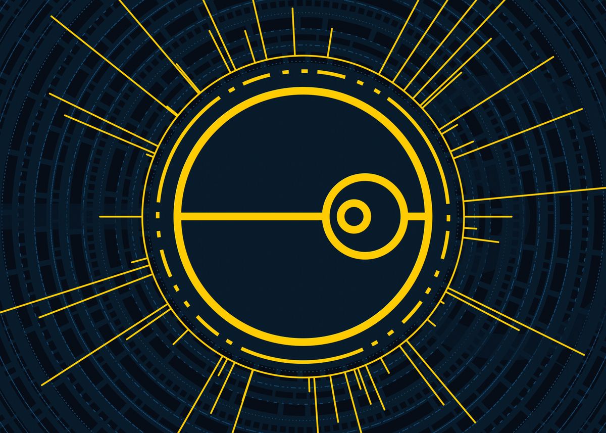 'Yellow Gold Magic Circle' Poster, picture, metal print, paint by Holy ...