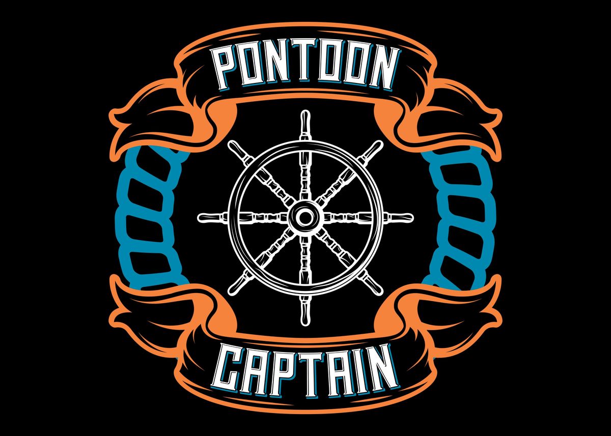 'Pontoon Boat Boating' Poster by CrazySquirrel | Displate