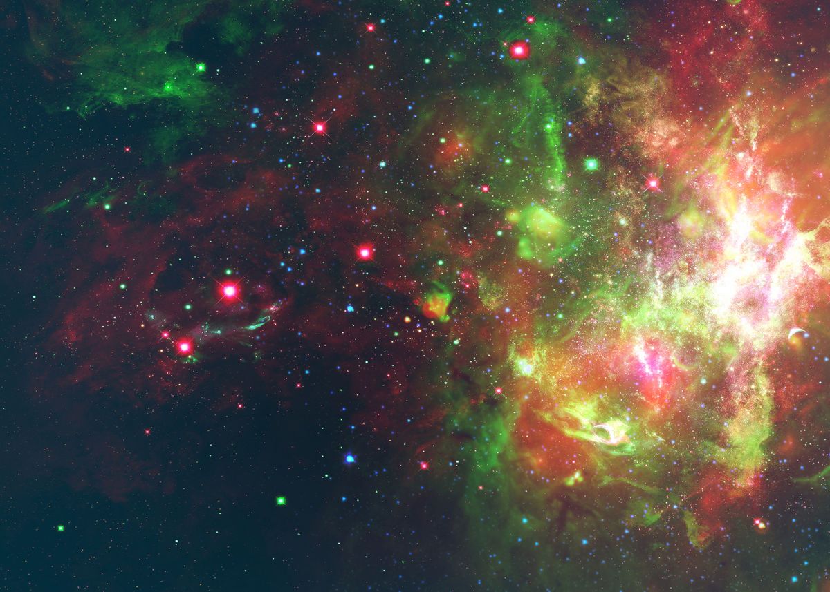 'Space Galaxy Texture 20' Poster by Aloke Design | Displate
