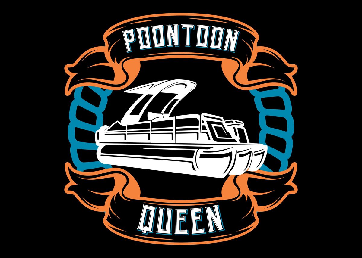 'Pontoon Boat Boating' Poster, picture, metal print, paint by ...