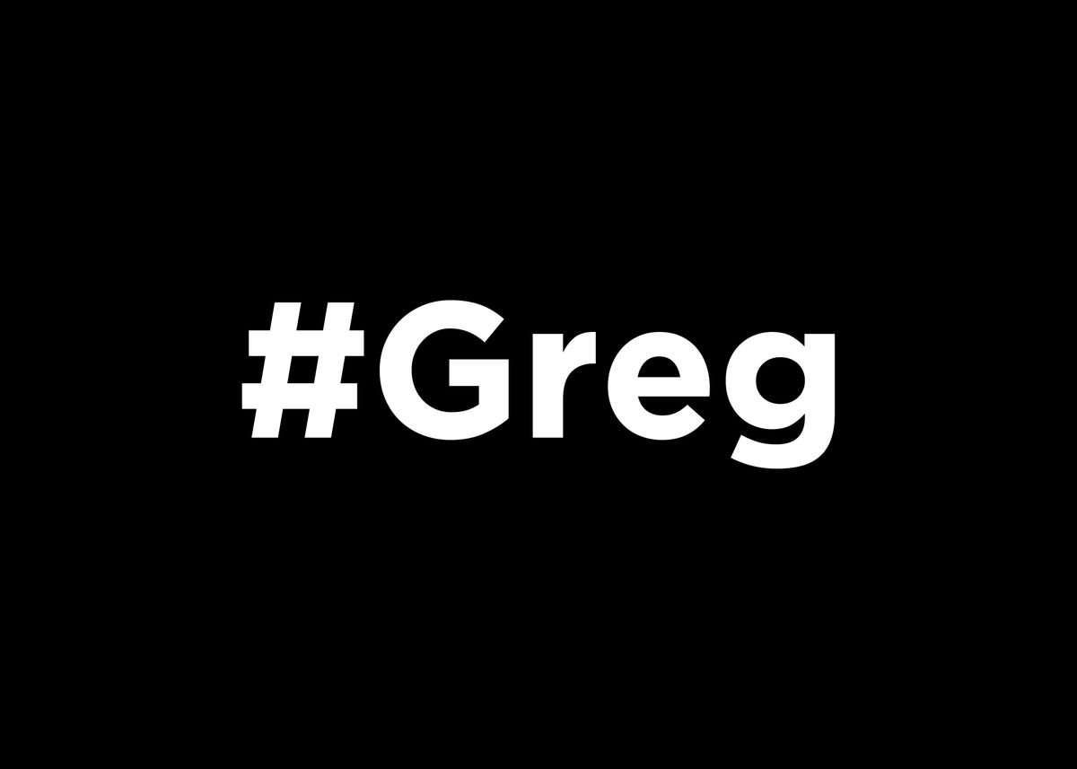 'Greg' Poster, picture, metal print, paint by funk punk | Displate