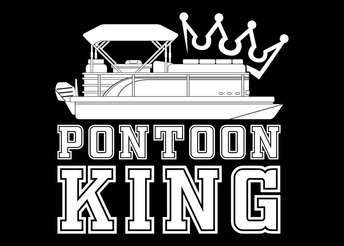 'Pontoon Boat Boating' Poster, picture, metal print, paint by ...