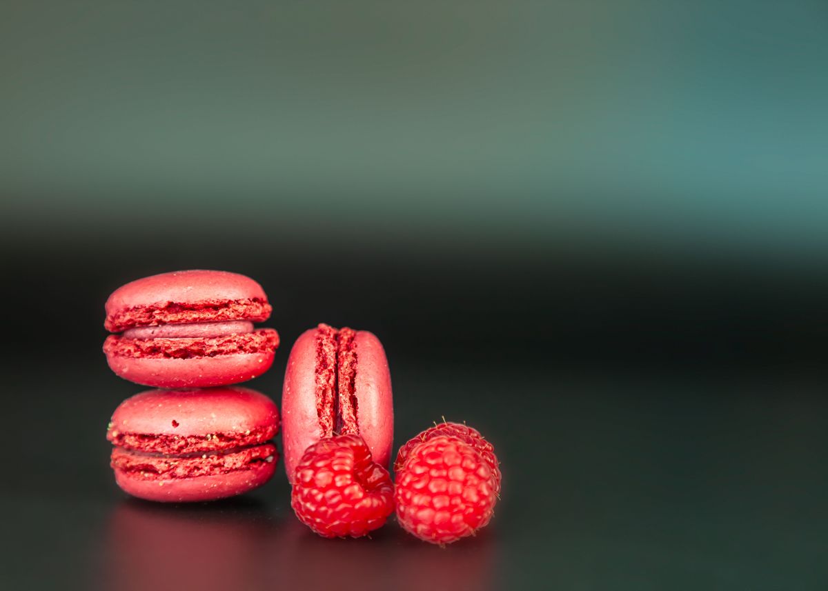 'Red Macaroons ' Poster, picture, metal print, paint by Jonathan Nguyen ...