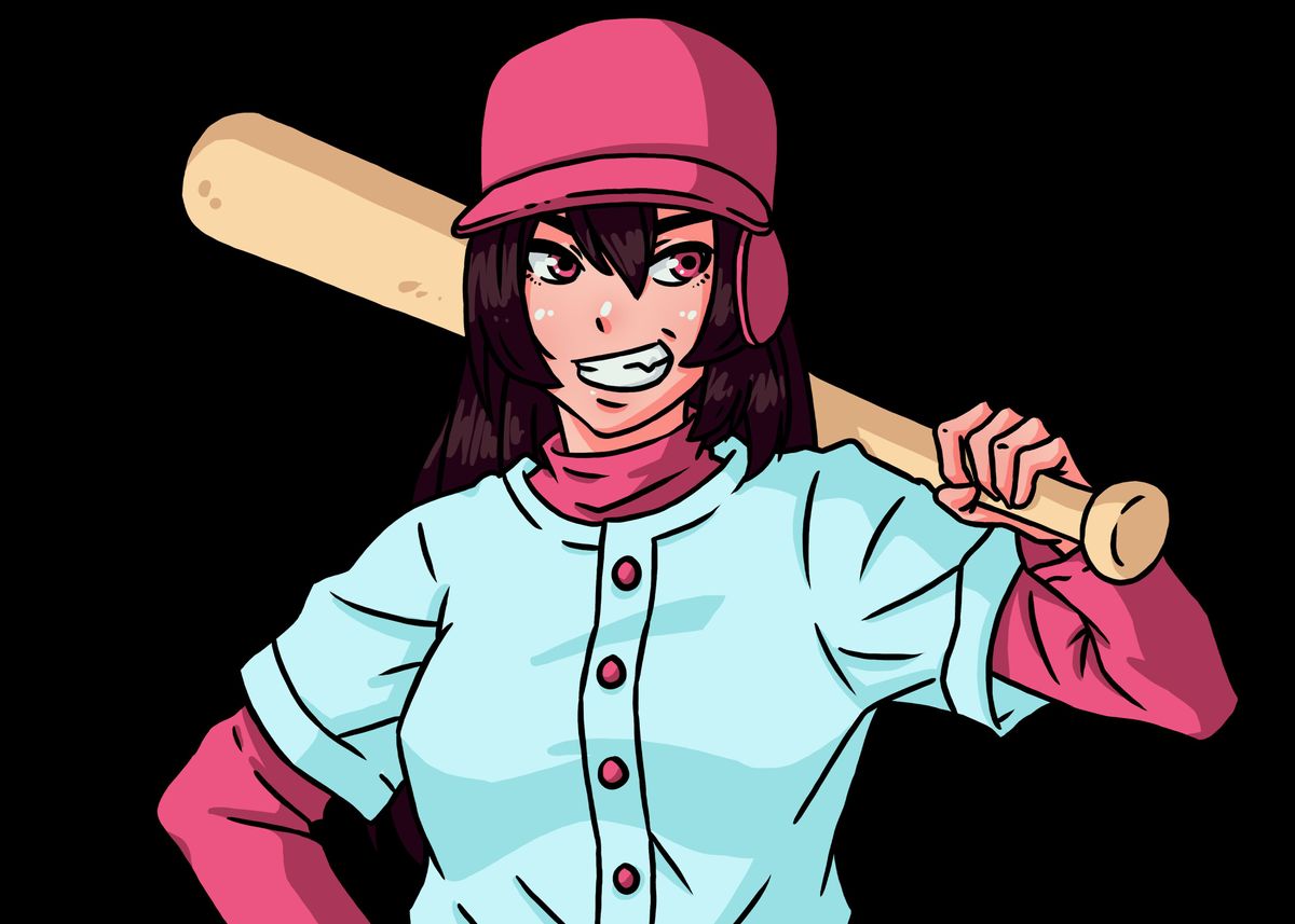 'Anime Girl Baseball' Poster by AestheticAlex | Displate