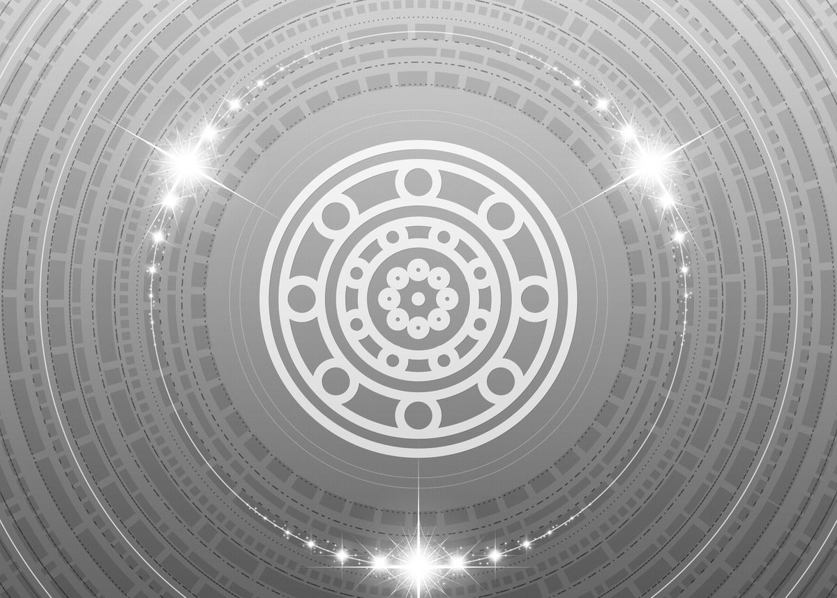 'Magic Glyph Circle Rune' Poster, picture, metal print, paint by Holy ...