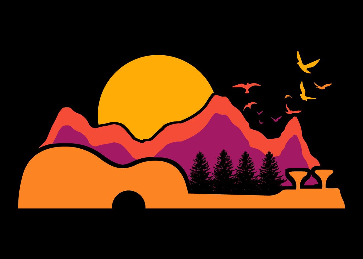 'Ukulele' Poster, picture, metal print, paint by BobbyBubble | Displate