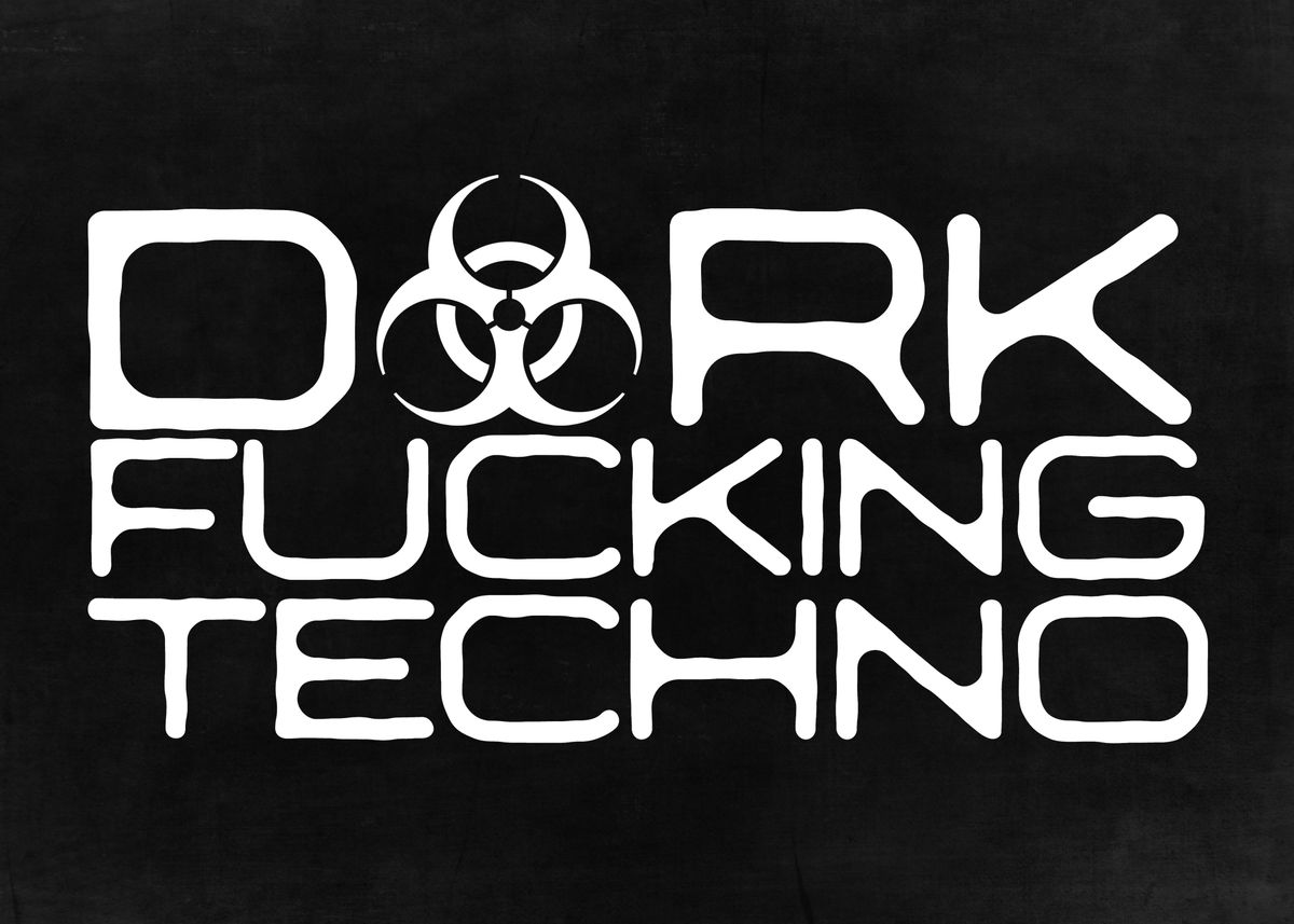'Dark Techno Music' Poster by John Marinakis | Displate
