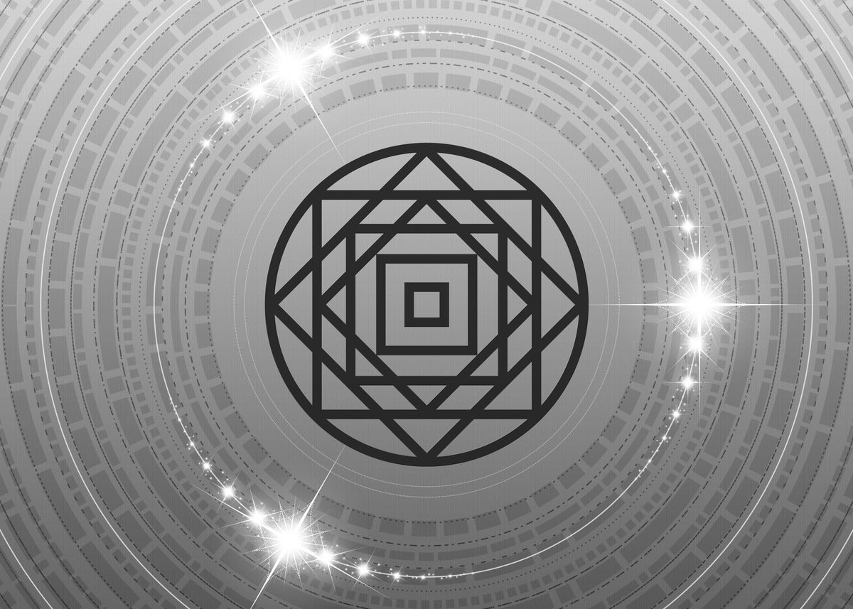 'Magic Glyph Circle Rune' Poster, picture, metal print, paint by Holy ...