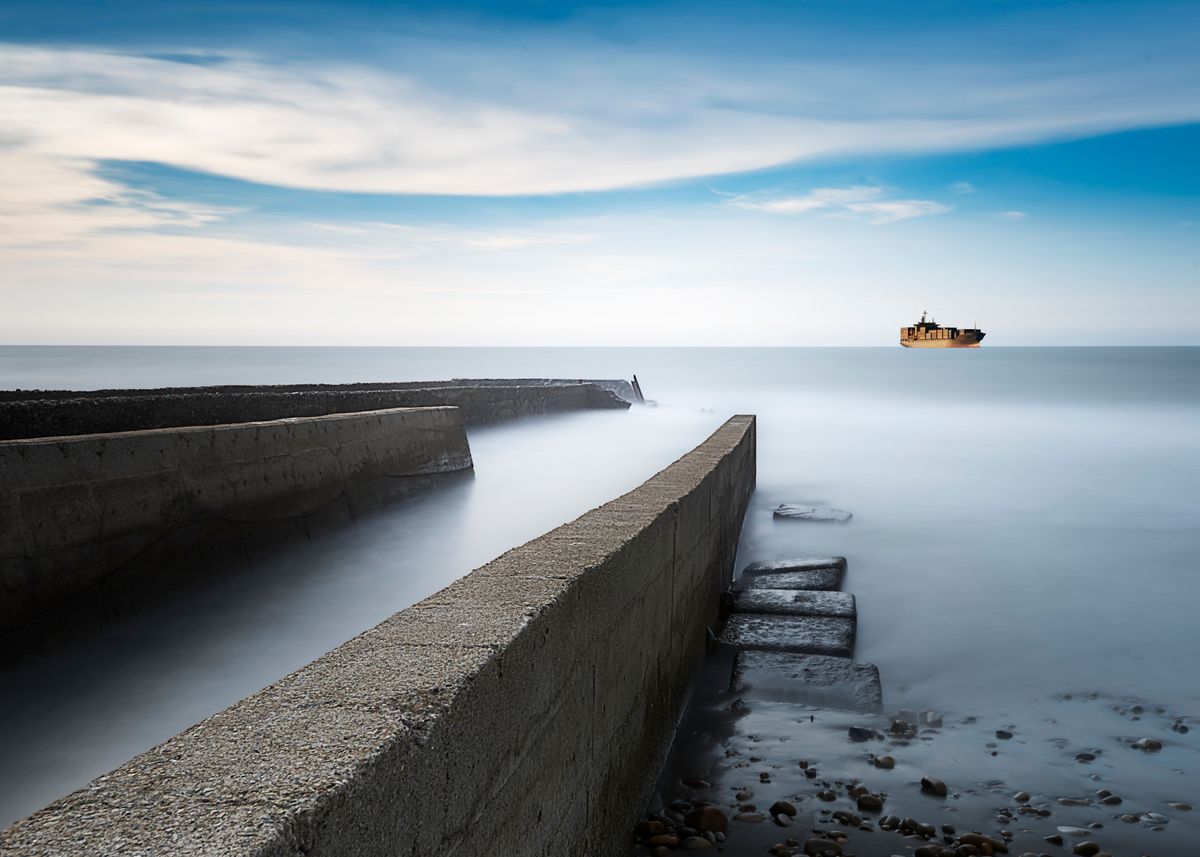 'Extended embankment' Poster, picture, metal print, paint by HanPing ...