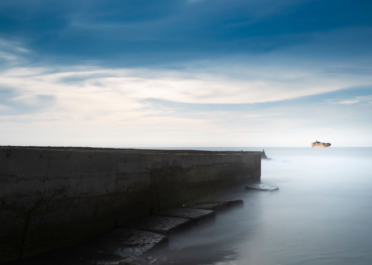 'Extended embankment' Poster, picture, metal print, paint by HanPing ...