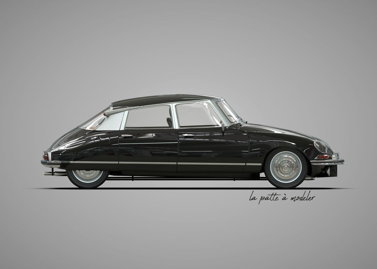 'Citroen DS' Poster, picture, metal print, paint by LAPATTEAMODELER ...