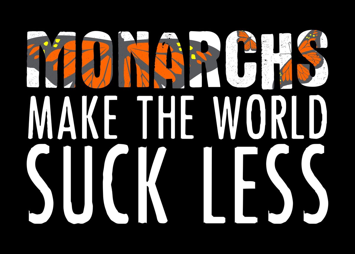 'Monarch Butterfly Joke' Poster, picture, metal print, paint by ...