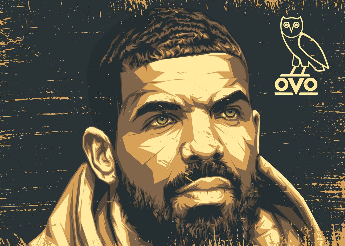 'Drake PopArt' Poster, picture, metal print, paint by Lucky Dream ...