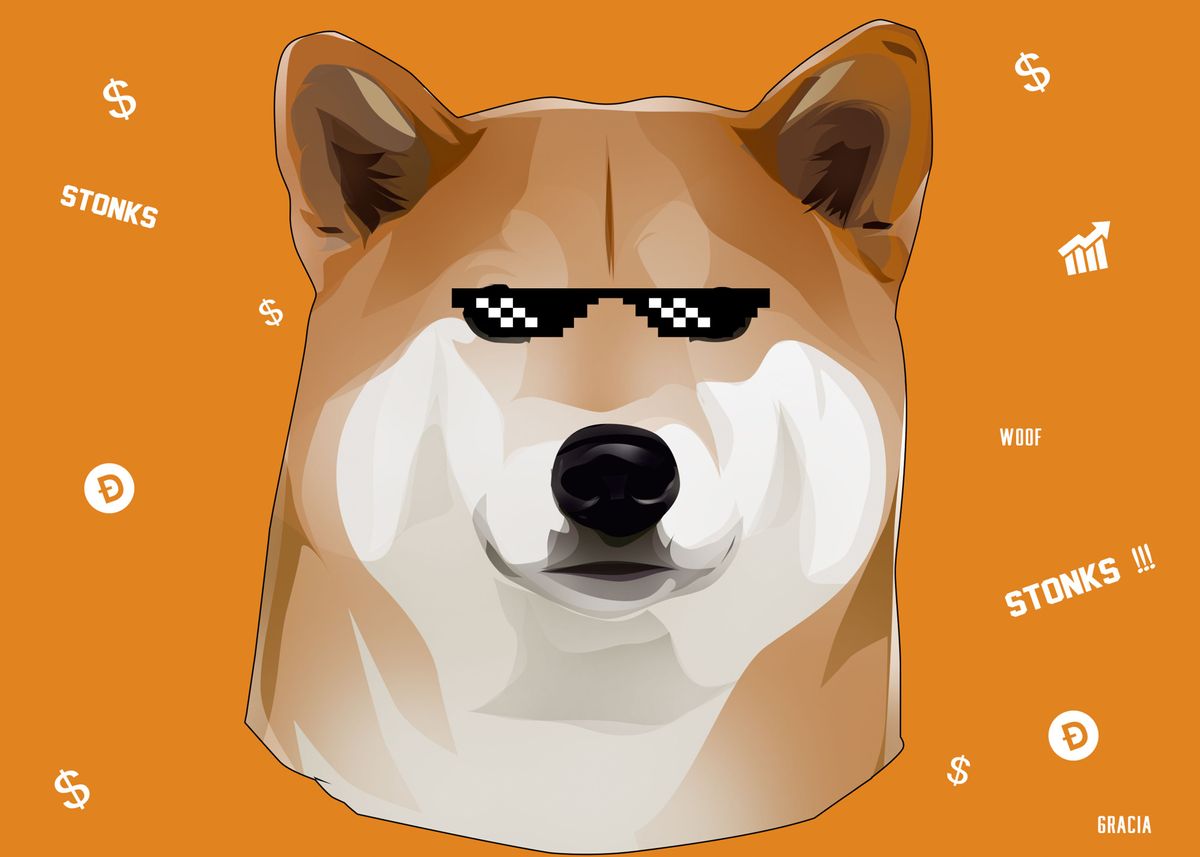 'The Coolest doge' Poster, picture, metal print, paint by Geovany fauzy ...
