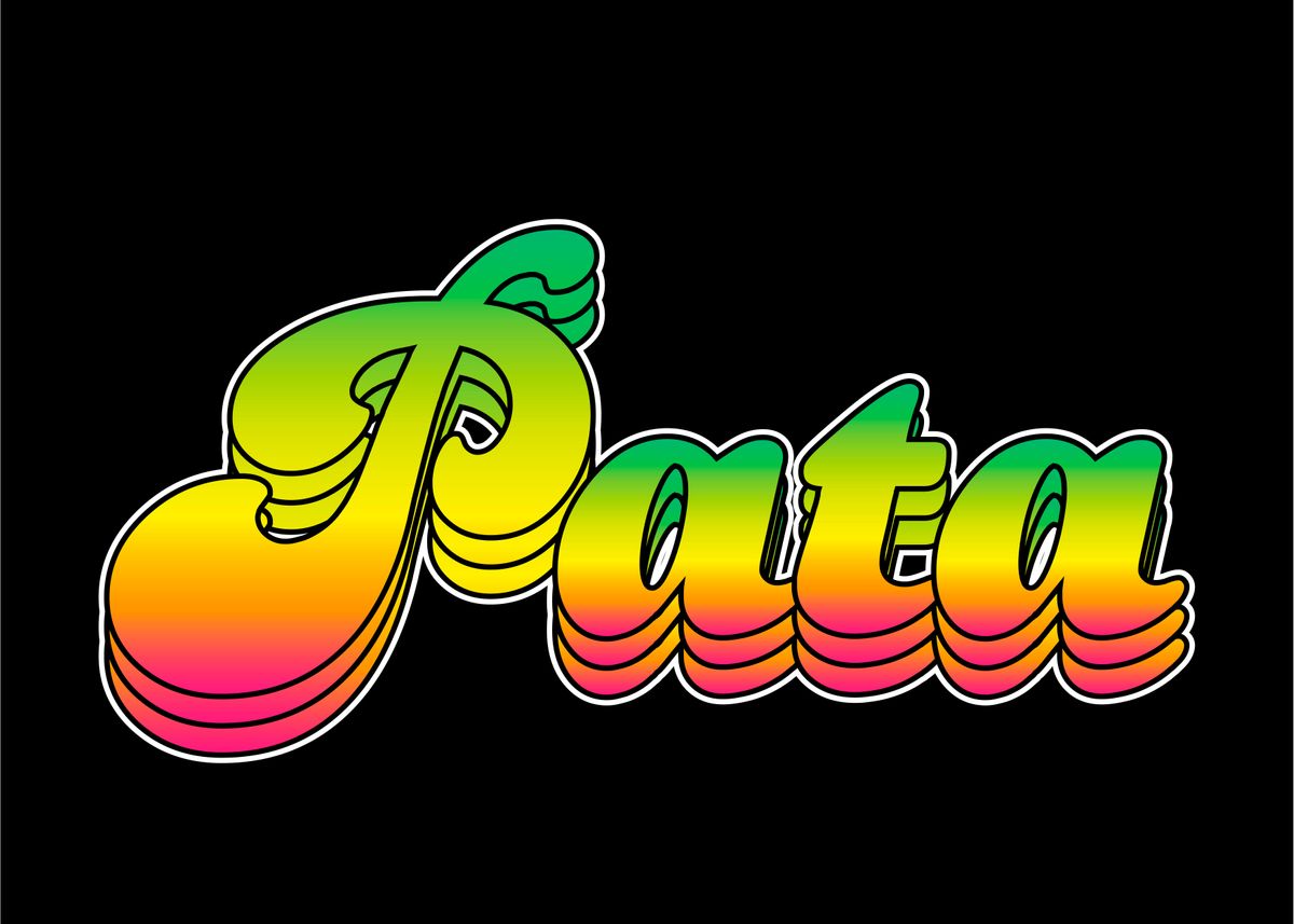 'Pata' Poster, picture, metal print, paint by Reflection Quotes | Displate