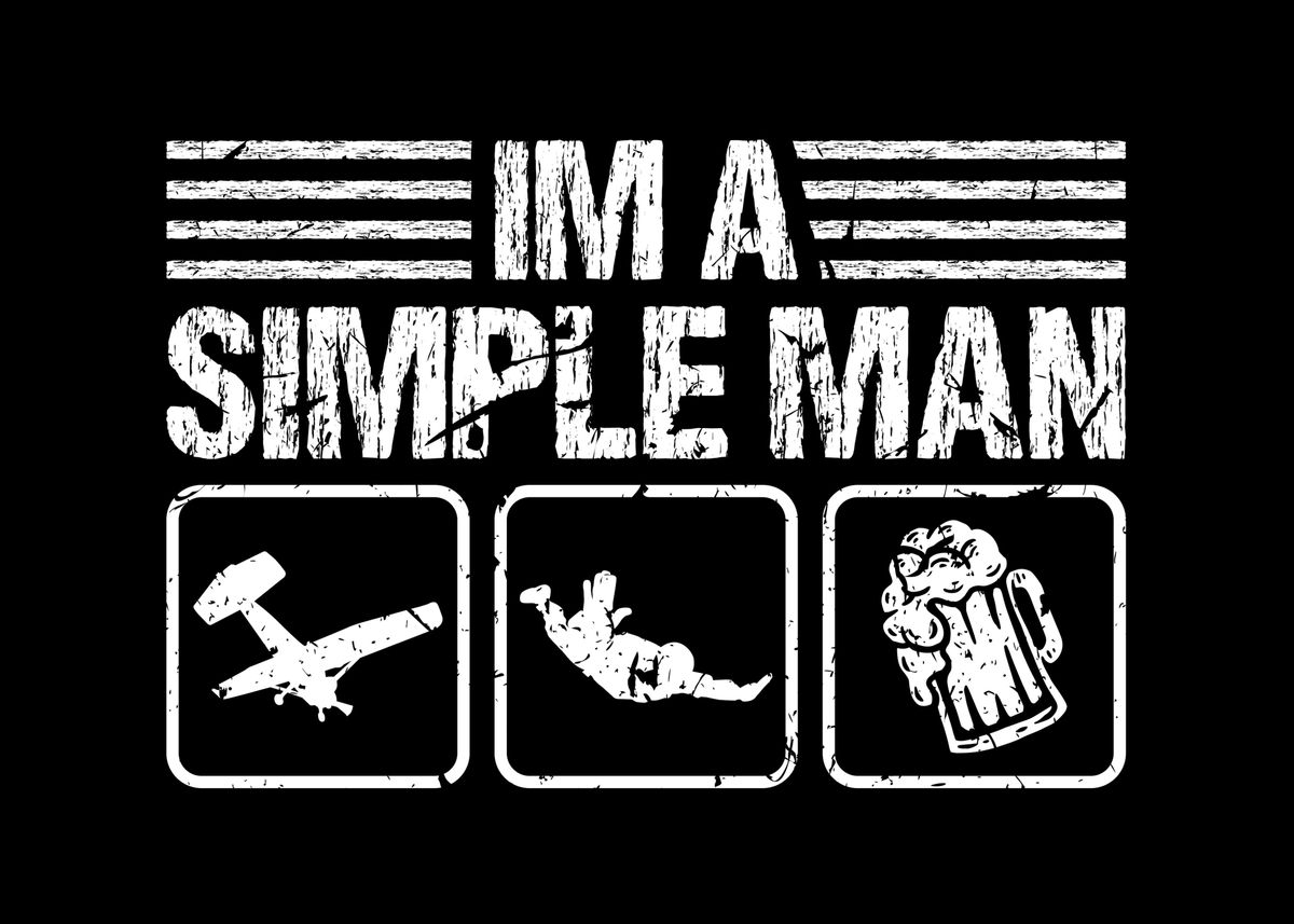 'Skydiving Parachute Beer' Poster, picture, metal print, paint by ...