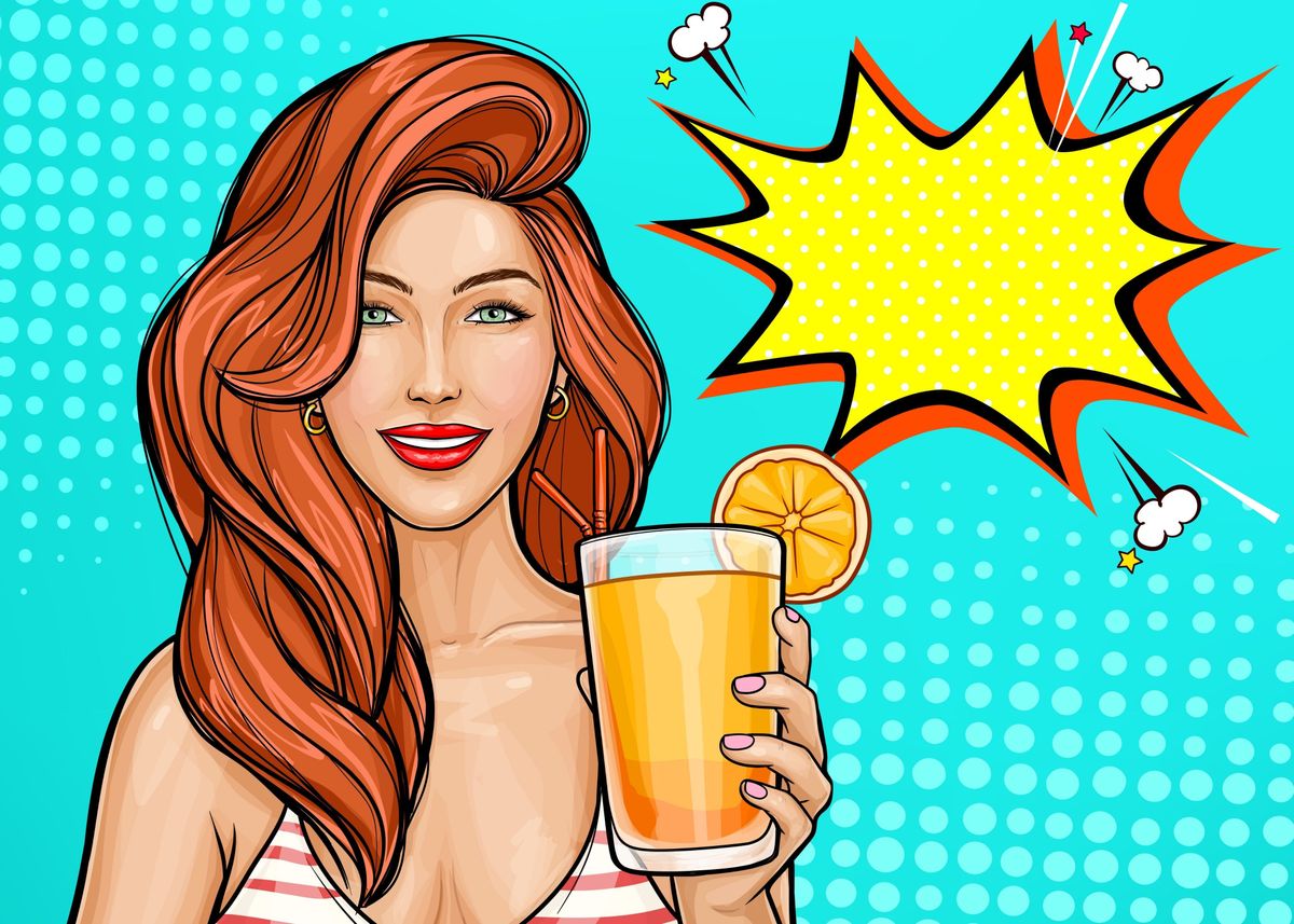 'Pop Girl Refreshed' Poster, picture, metal print, paint by Stephen ...