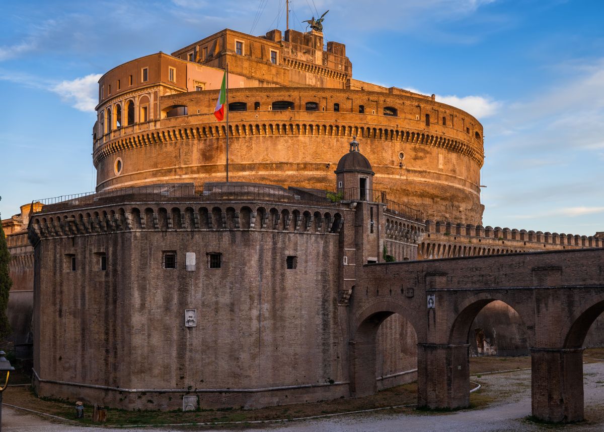 'Holy Angel Castle In Rome' Poster by Socratubik | Displate