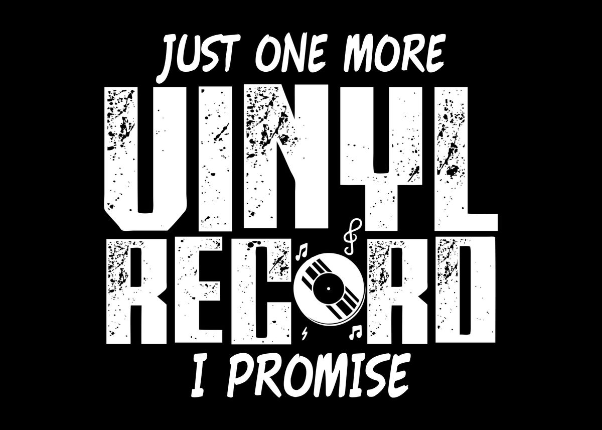 'Vinyl Record Joke Saying' Poster, picture, metal print, paint by ...