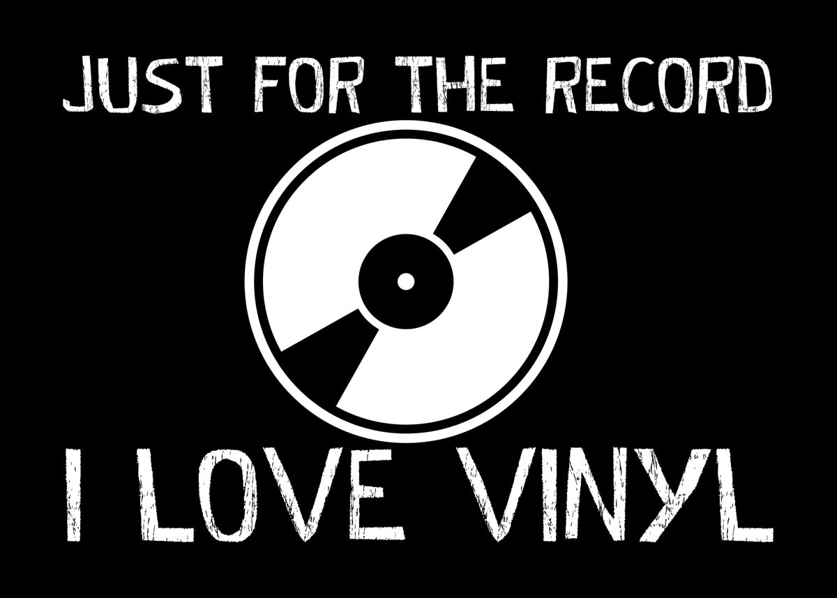 'Vinyl Record Joke Saying' Poster, picture, metal print, paint by ...