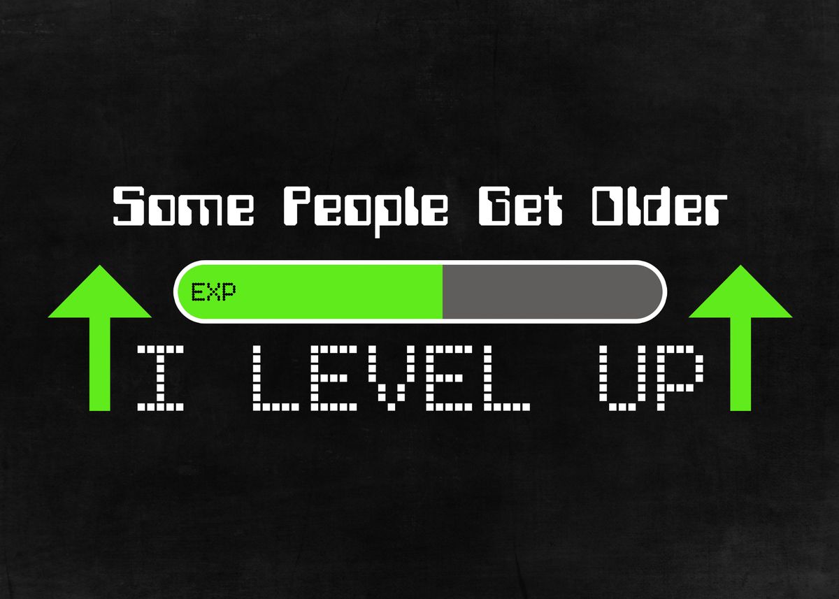 'Gamer Level Up' Poster, picture, metal print, paint by John Marinakis ...