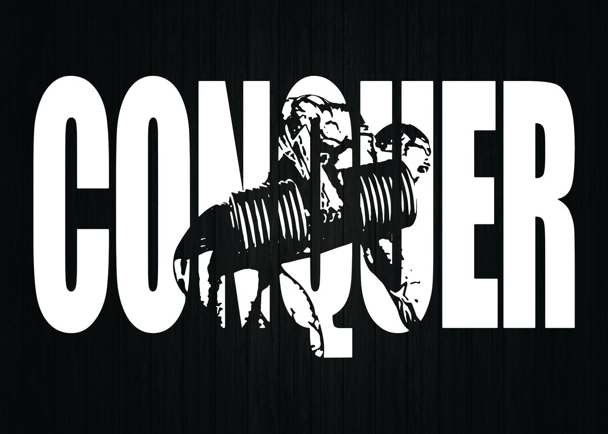 'CONQUER' Poster by CHAN | Displate