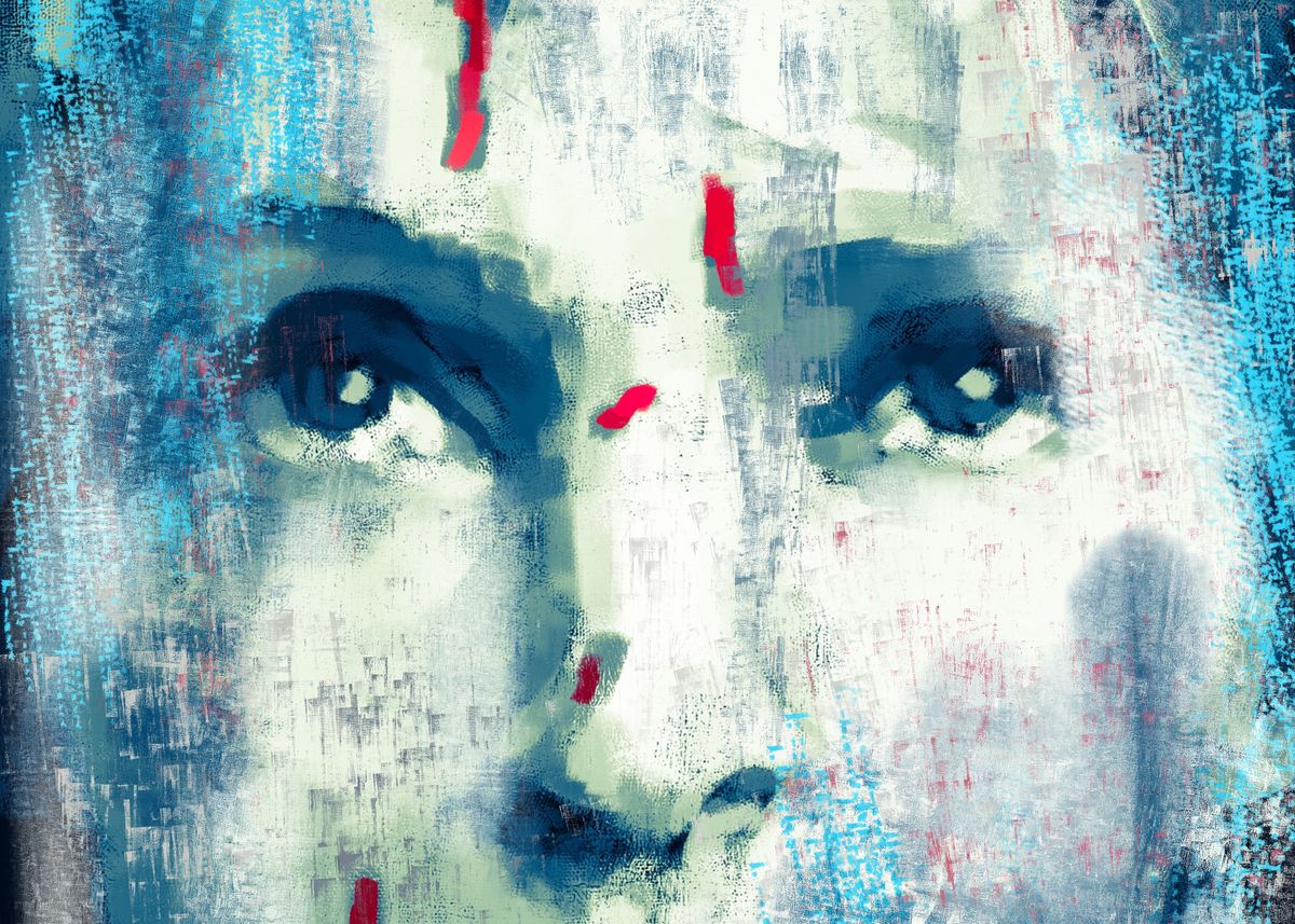 'Beatrix Eyes' Poster, picture, metal print, paint by ABcreative | Displate