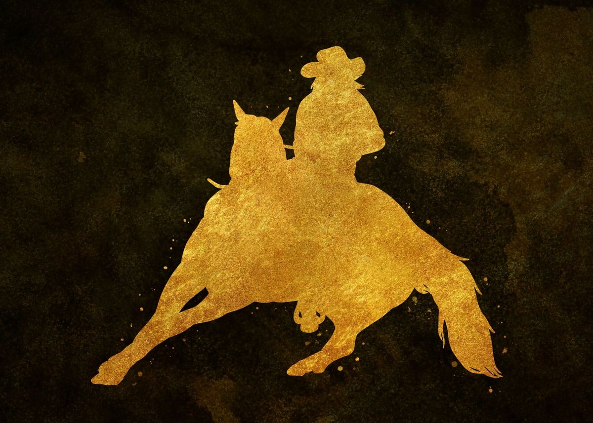 'Barrel Racing' Poster by Yahya Art | Displate