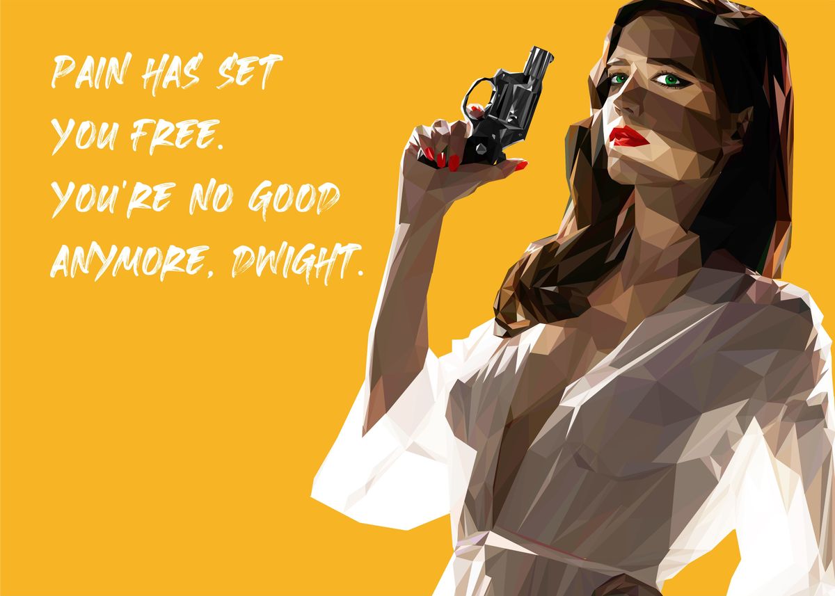 'Ava lord sin city' Poster, picture, metal print, paint by Lowpoly ...