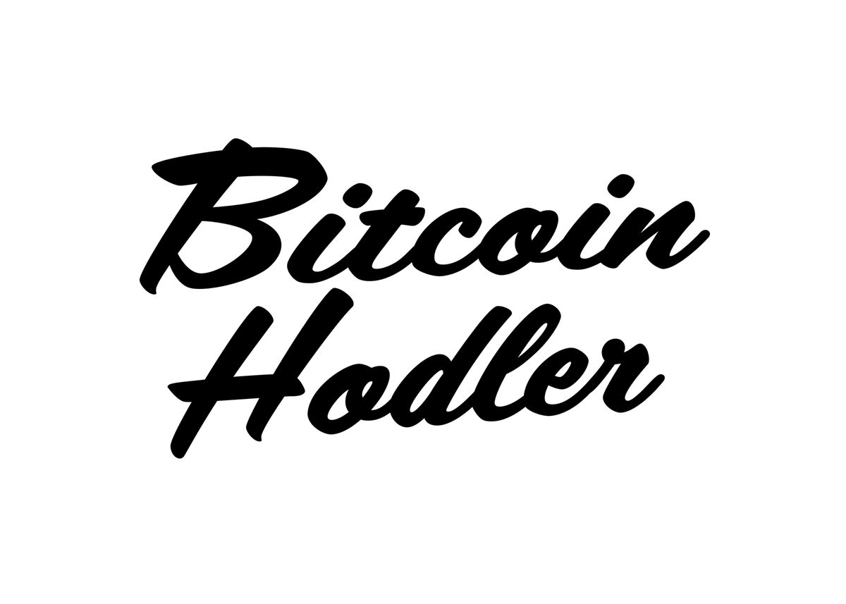 'Bitcoin Hodler Original' Poster by Pop Shop | Displate