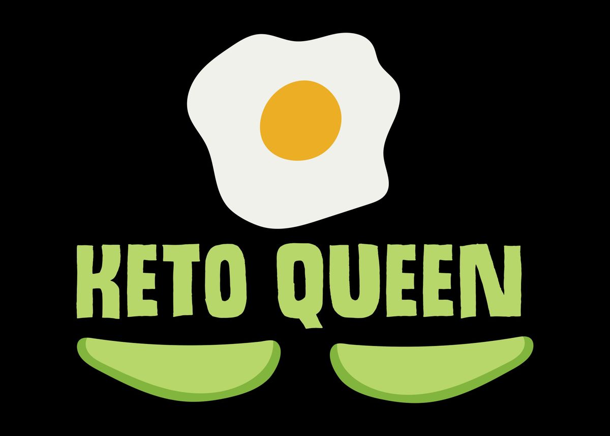 'Keto Queen Ketogenic Diet' Poster, picture, metal print, paint by ...