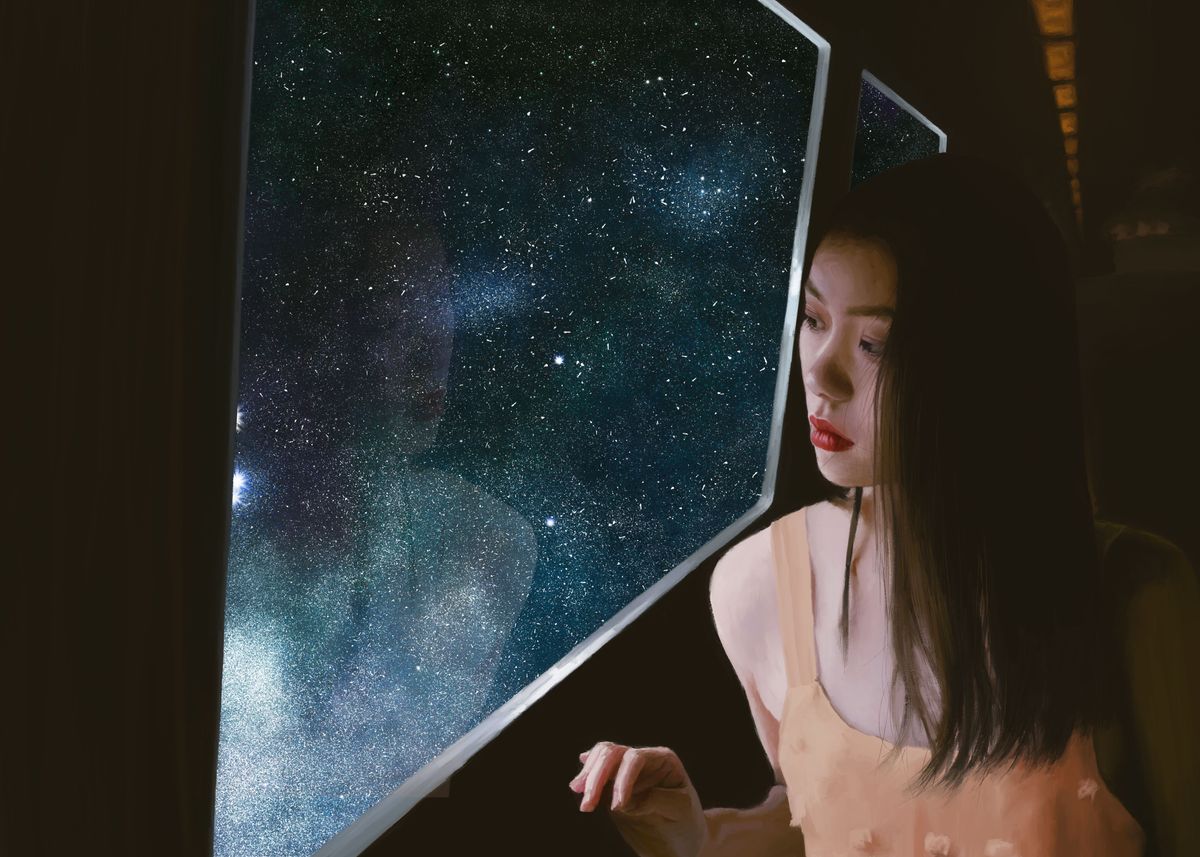 'Space Subway' Poster by Victor Anton | Displate