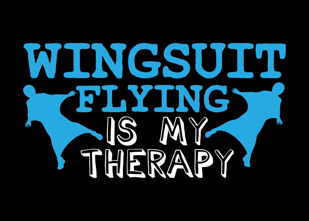 'Wingsuiting Joke Wingsuit' Poster by DesignatedDesigner | Displate